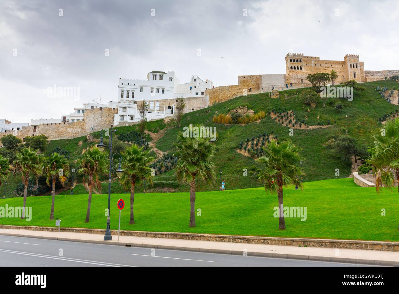 Tangier, Morocco. October 16th, 2022 - Buildings inside the medina wall ...