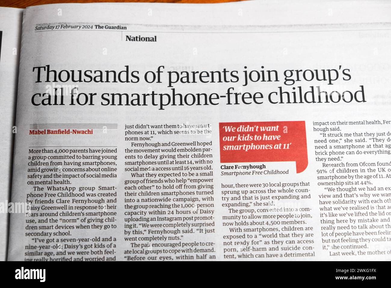 'Thousands of parents join group's call for smartphone-free childhood ...