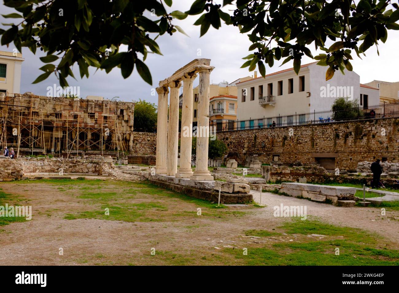 Tourists explore ancient temple pathway hi-res stock photography and ...