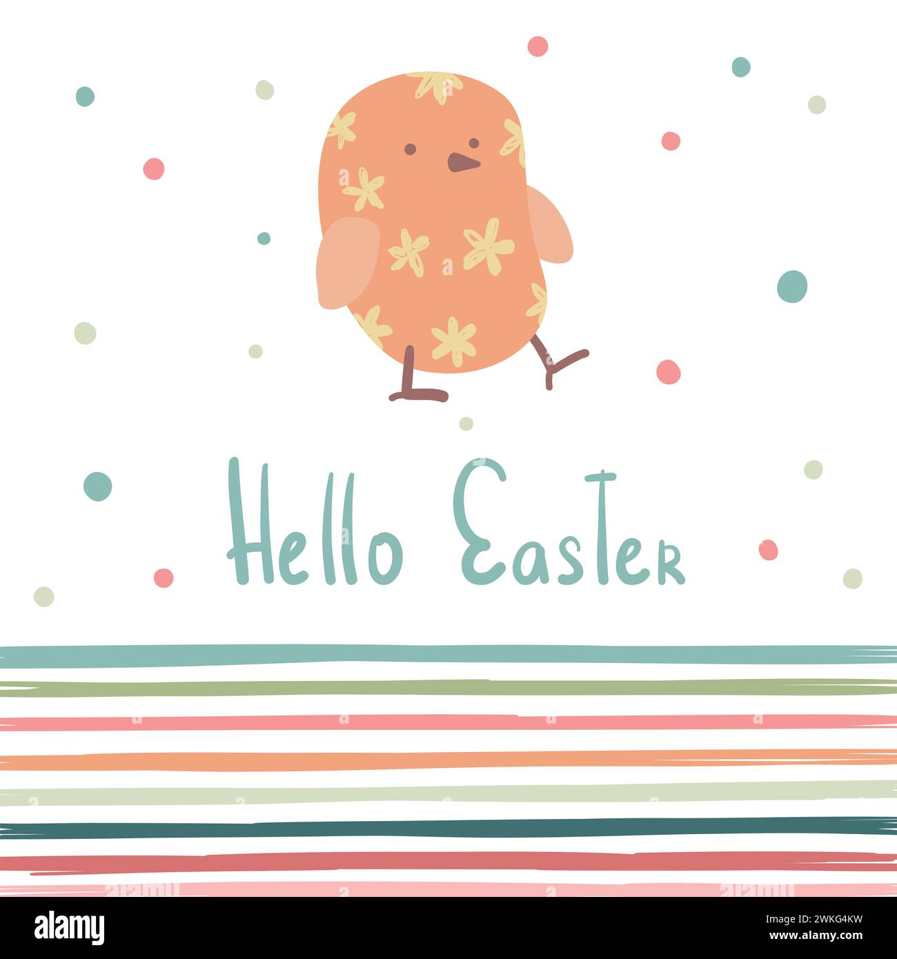 Happy Easter postcard background design. Spring religious traditional ...