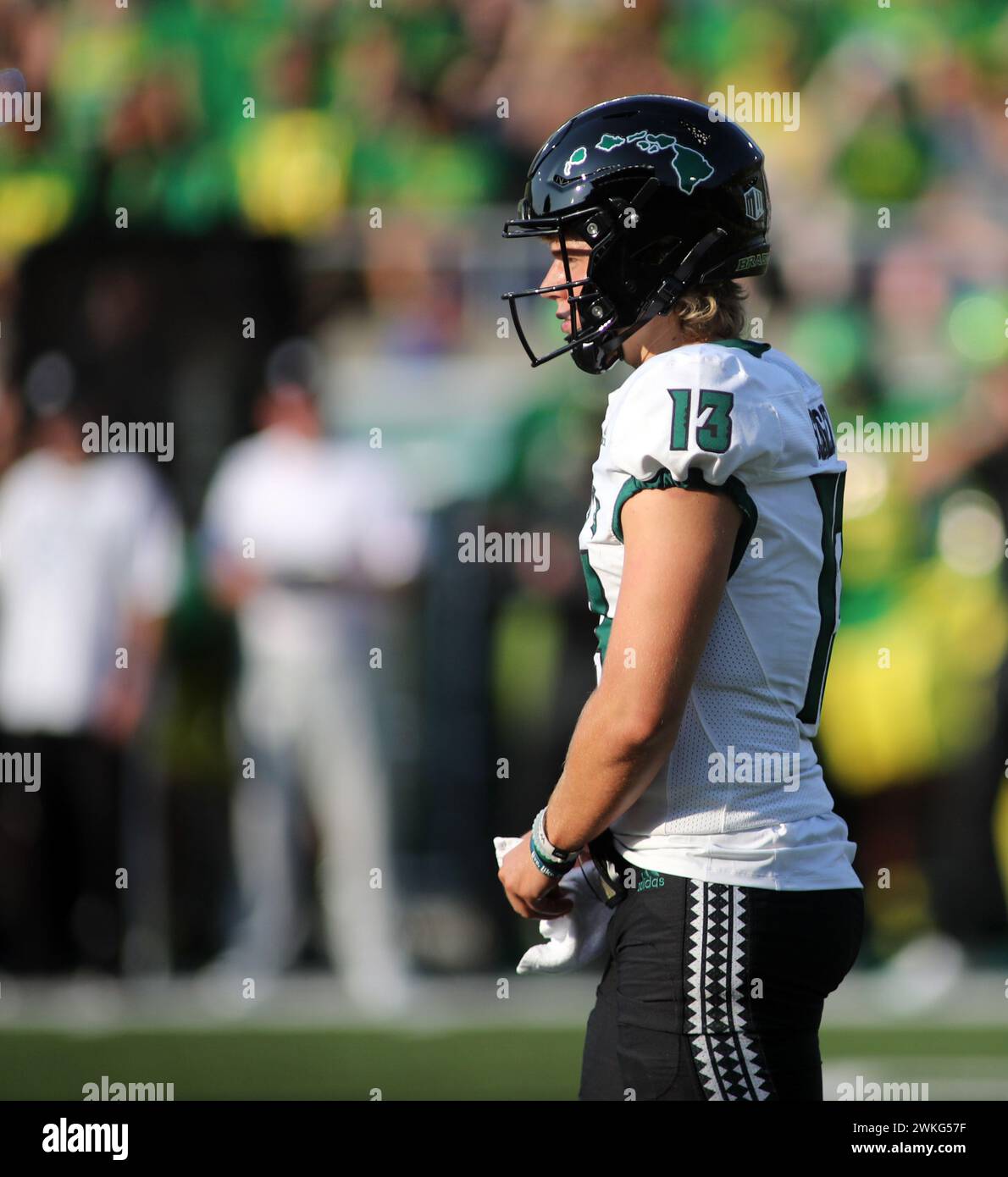 September 16, 2023 - Hawaii Rainbow Warriors quarterback Brayden ...