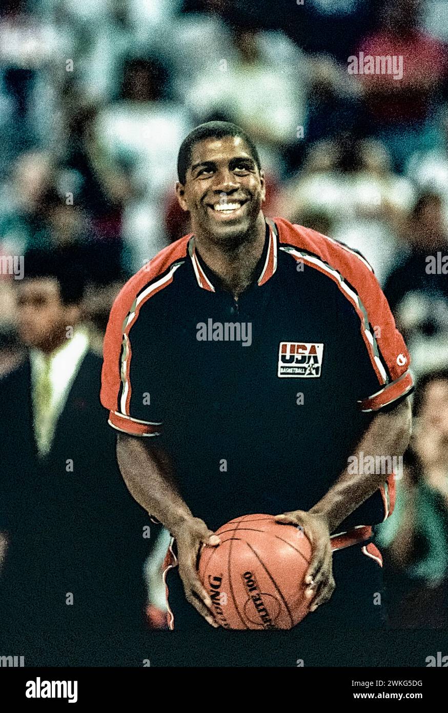 Magic Johnson (USA), 1992 Tournament of the Americas Stock Photo - Alamy