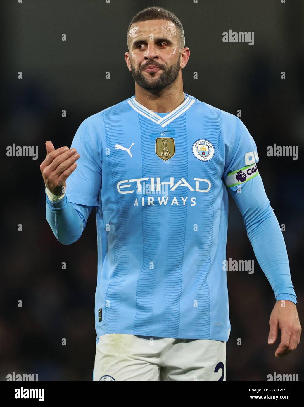 Kyle Walker of Manchester City during the Premier League match ...