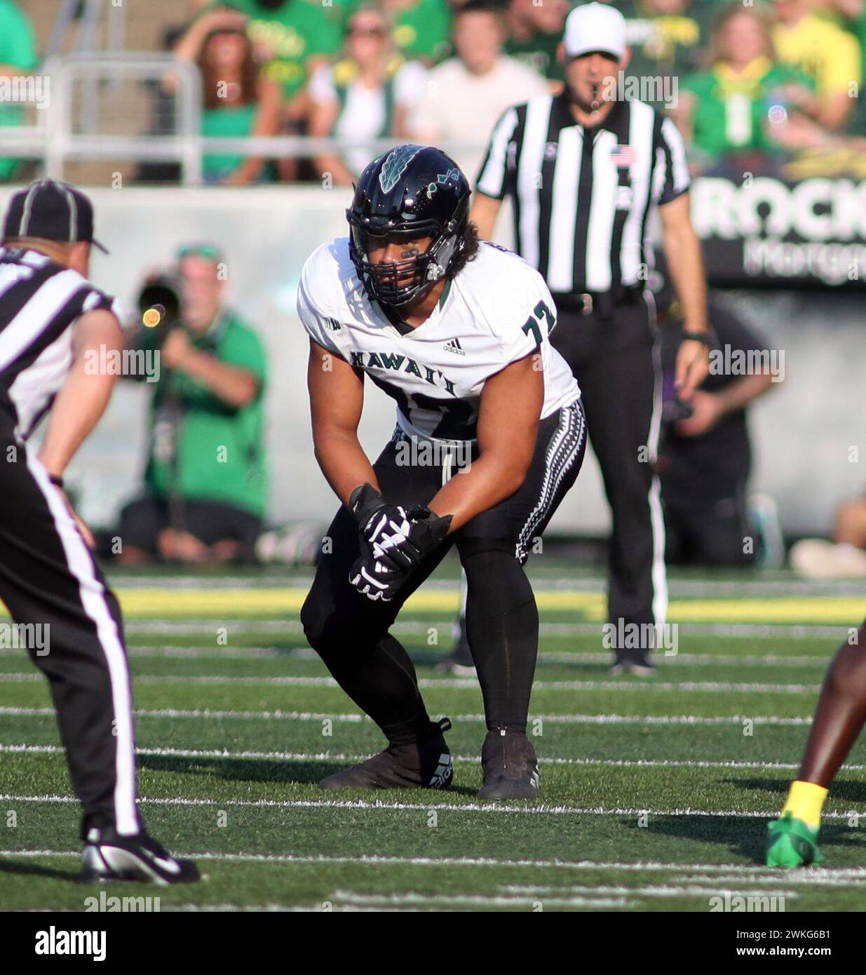 September 16, 2023 - Hawaii Rainbow Warriors offensive lineman Luke ...