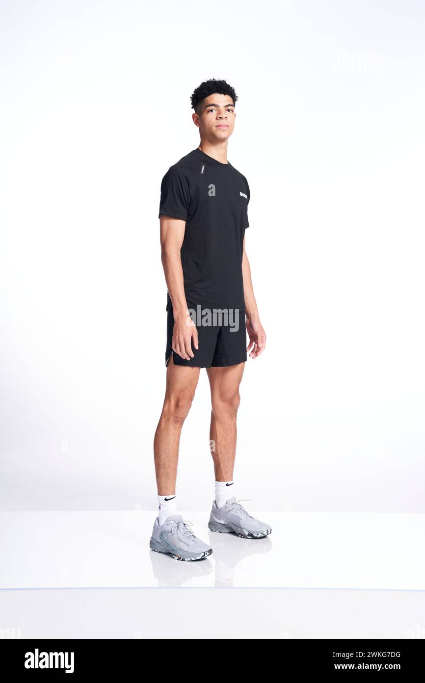 Indiana Pacers guard Ben Sheppard poses for a portrait on July 13, 2023 ...