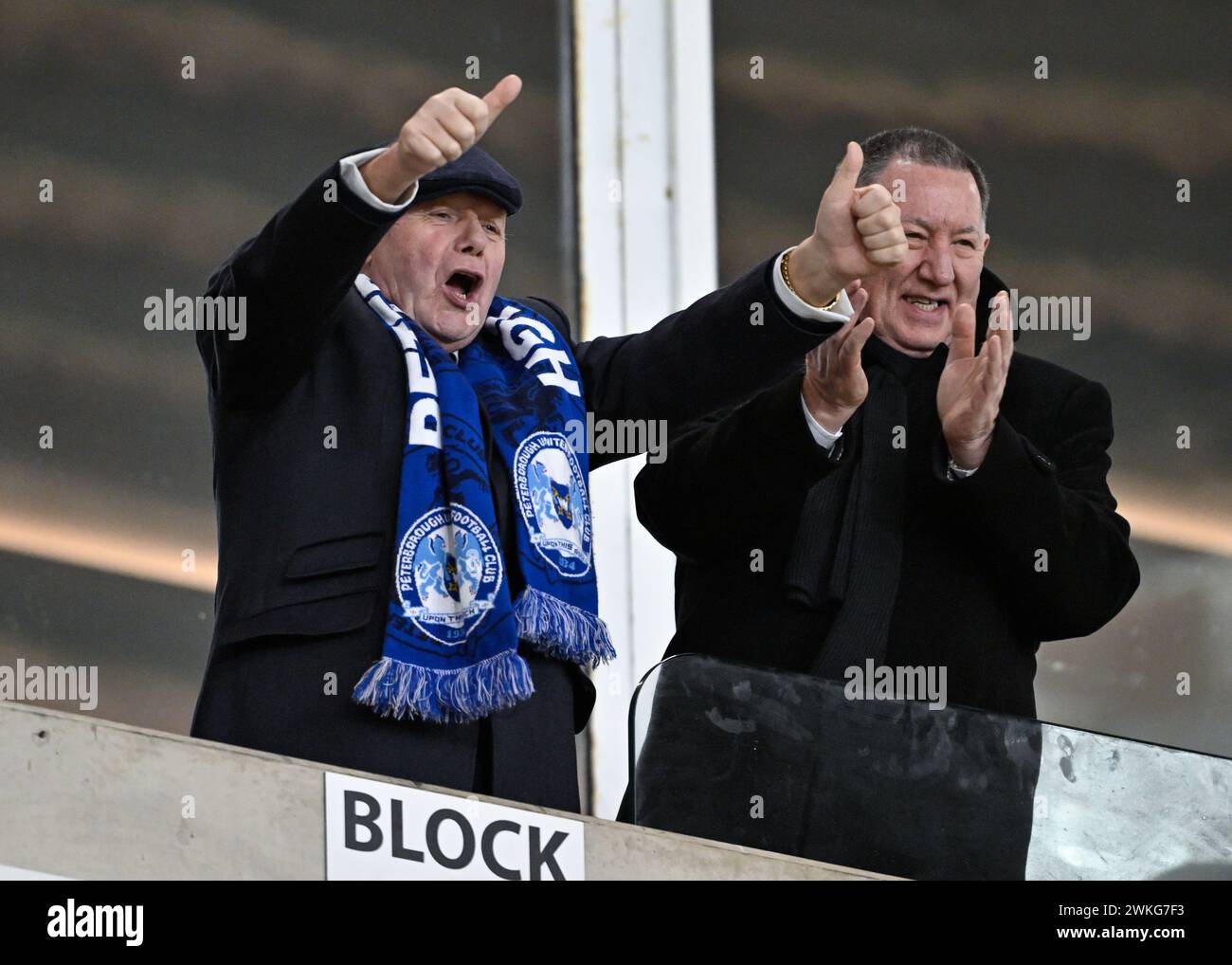 Blackpool, UK. 20th Feb, 2024. Peterborough United's Director of ...
