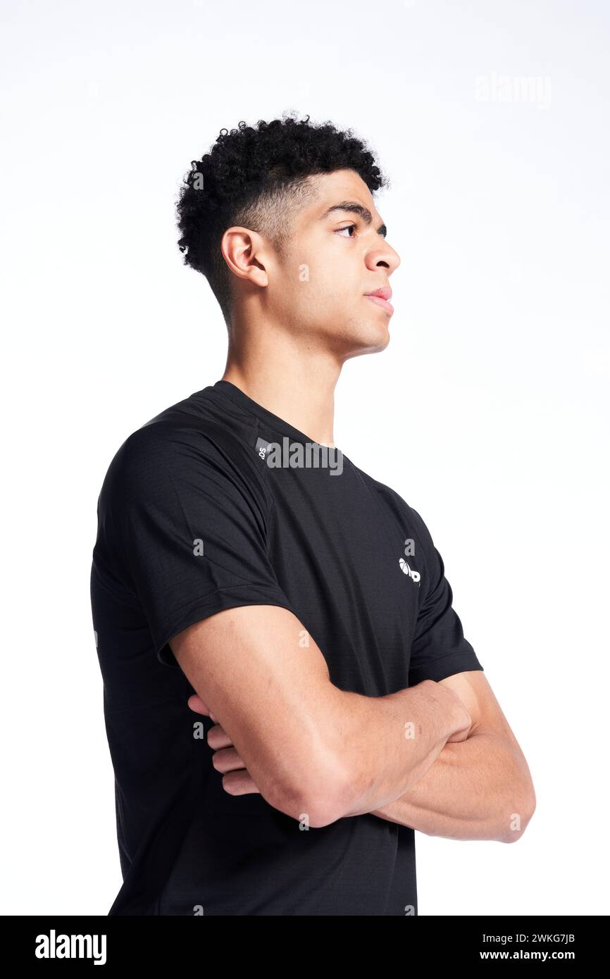 Indiana Pacers guard Ben Sheppard poses for a portrait on July 13, 2023 ...