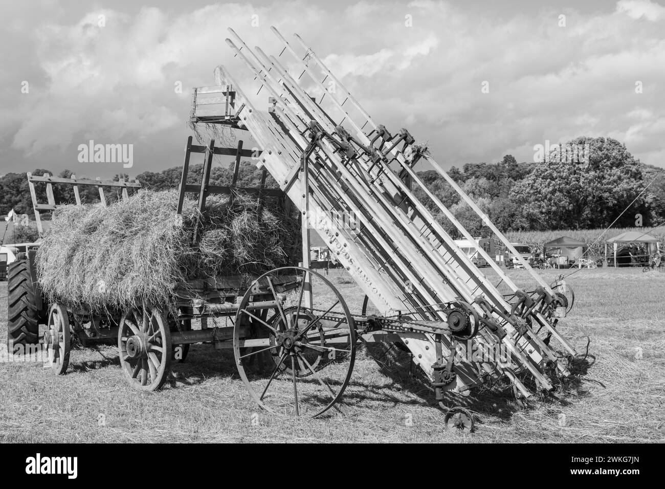 Antique hay loader Black and White Stock Photos & Images - Alamy