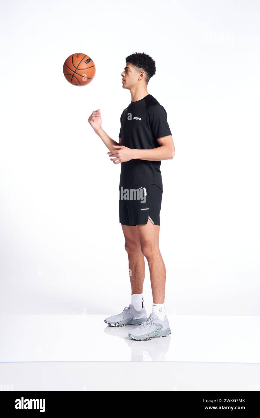 Indiana Pacers guard Ben Sheppard poses for a portrait on July 13, 2023 ...