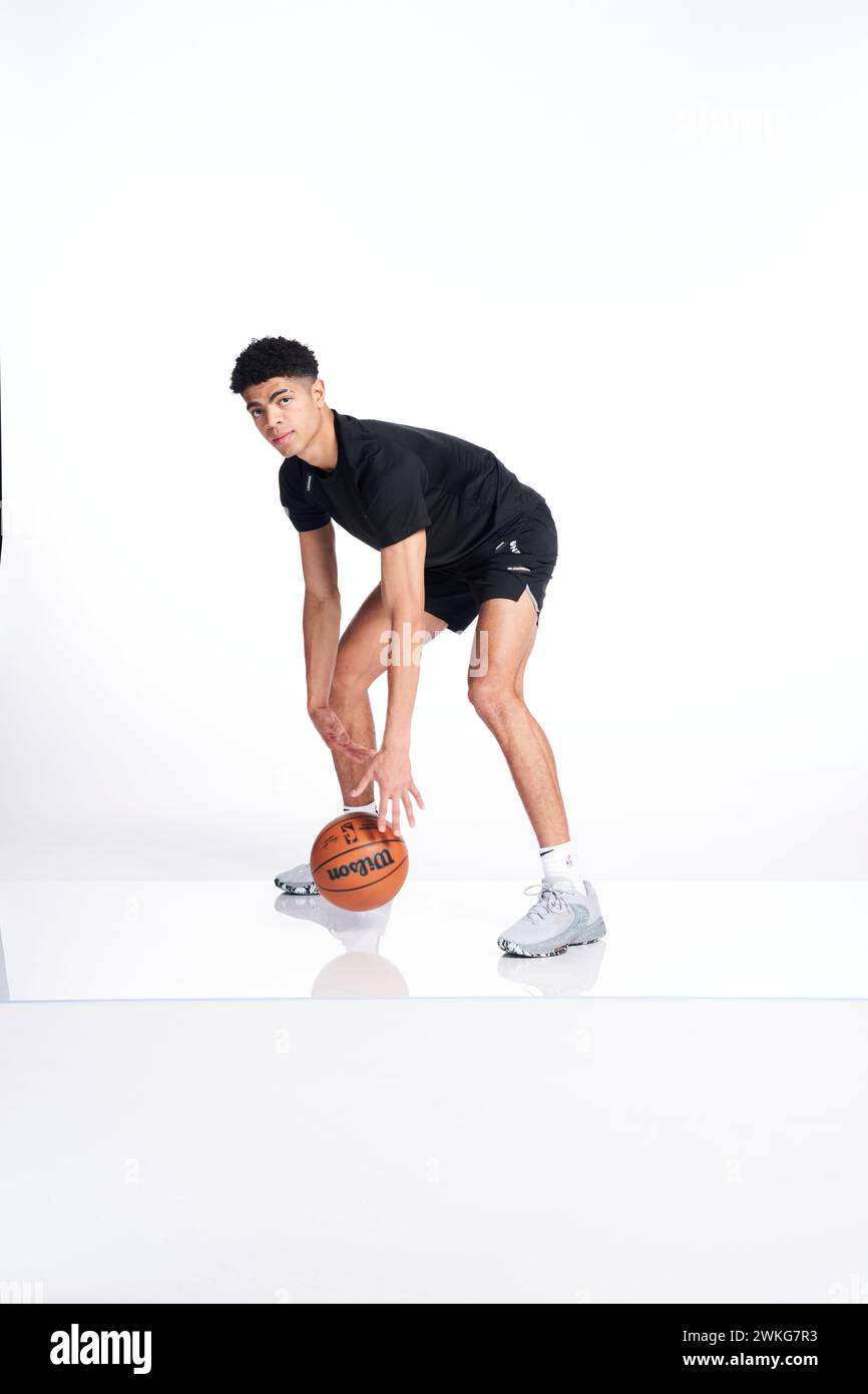 Indiana Pacers guard Ben Sheppard poses for a portrait on July 13, 2023 ...