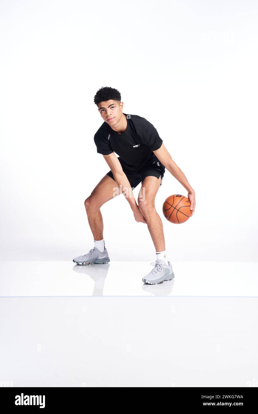 Indiana Pacers guard Ben Sheppard poses for a portrait on July 13, 2023 ...