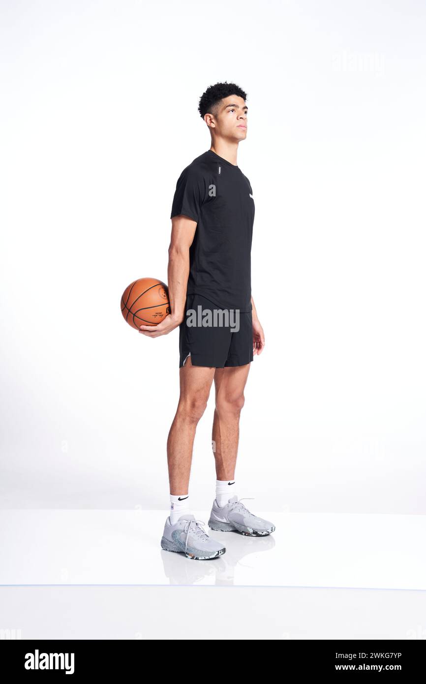 Indiana Pacers guard Ben Sheppard poses for a portrait on July 13, 2023 ...