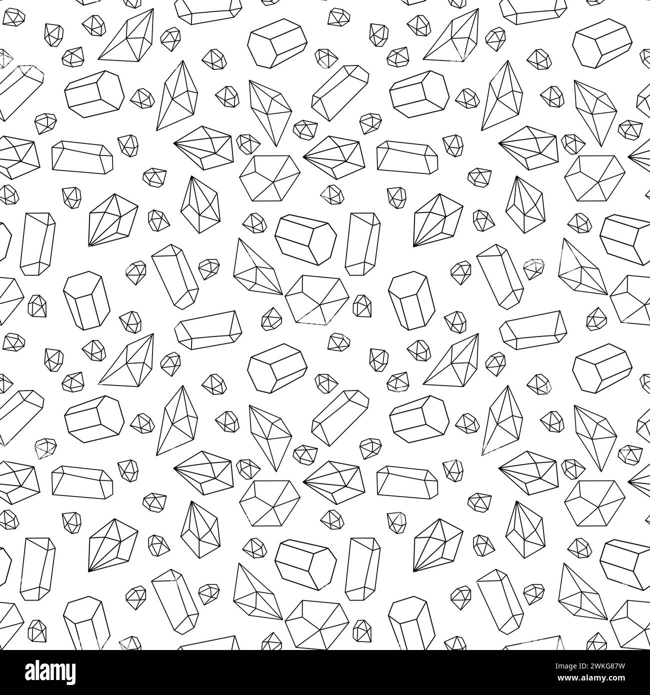 Summer cartoon geometric seamless crystals pattern for fabrics and ...