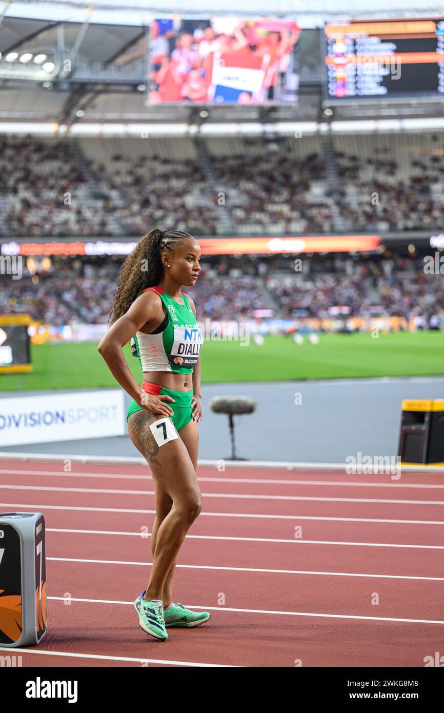 Fatoumata Binta DIALLO participating in the 400 meters hurdles at the ...