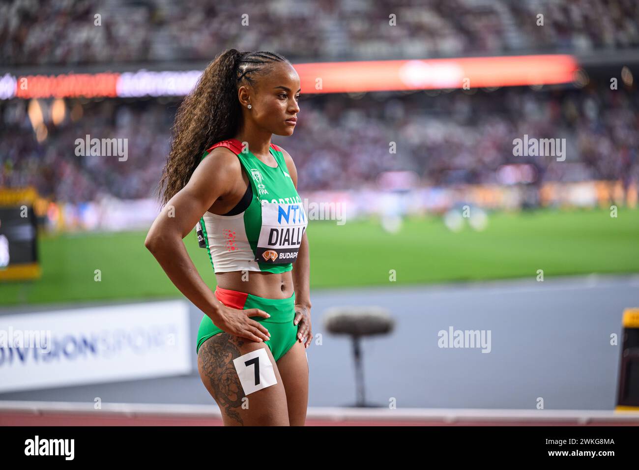 Fatoumata Binta DIALLO participating in the 400 meters hurdles at the ...