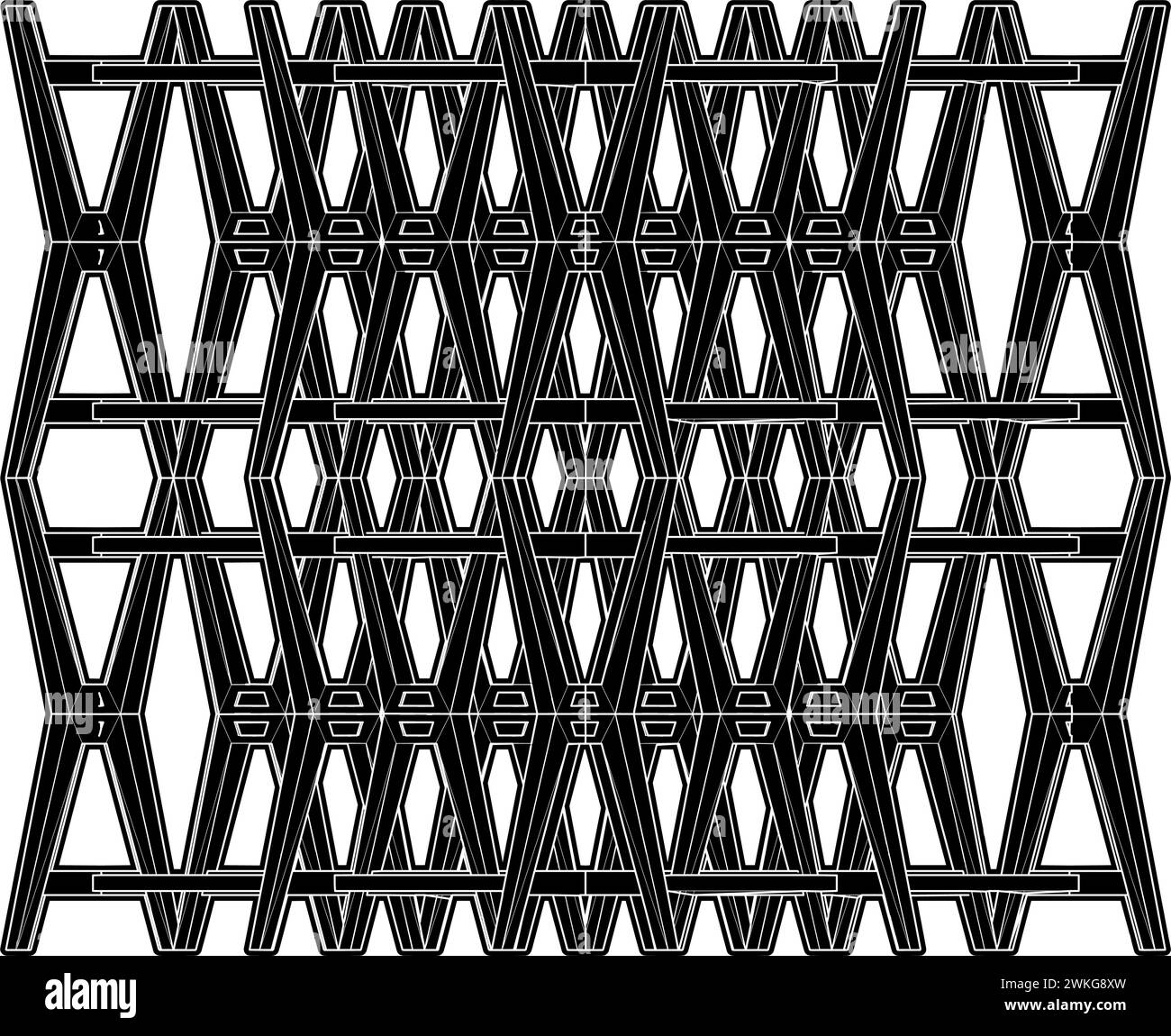 Abstract Construction Structure Vector. A Vector Illustration Of ...
