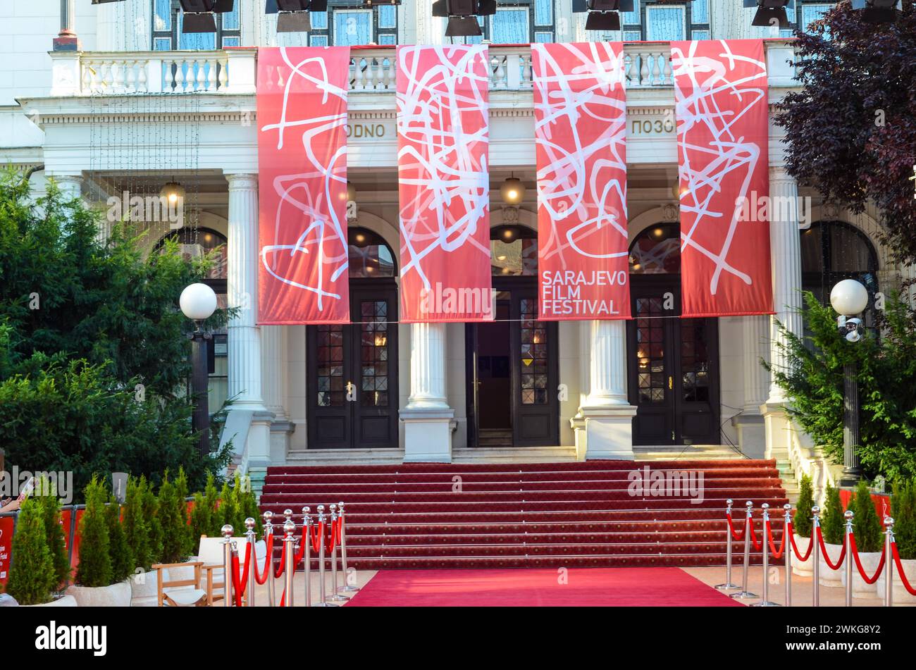 Sarajevo, Bosnia and Herzegovina: Flags of Sarajevo film festival on ... Sarajevo, Bosnia and Herzegovina: Flags of Sarajevo film festival on ...