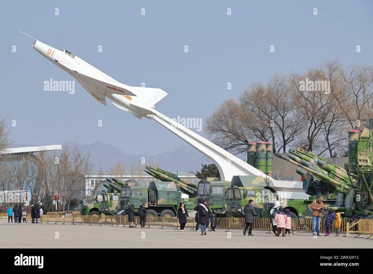 BEIJING, CHINA - FEBRUARY 6, 2024 - J-12 fighter jets and air defense ...