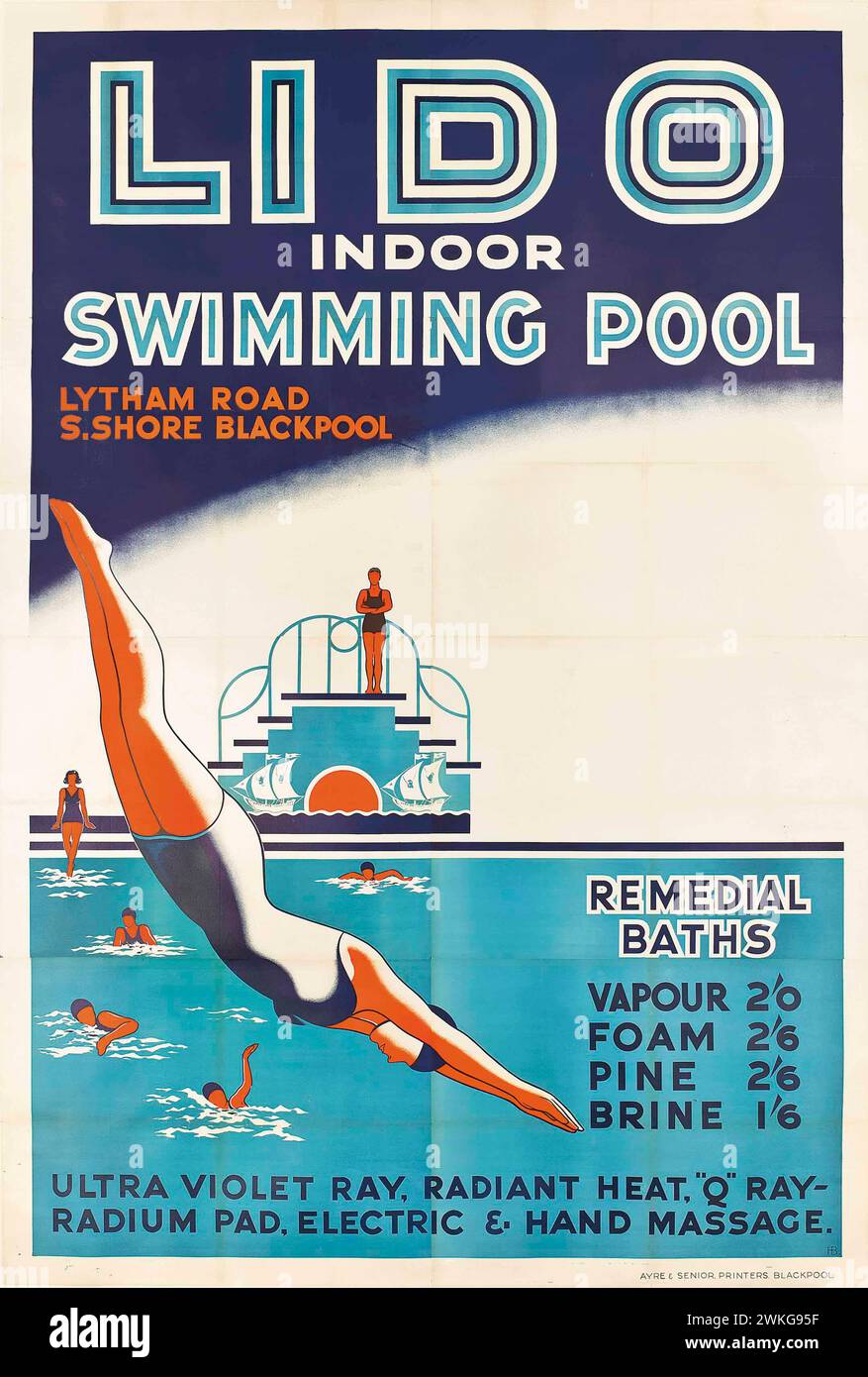 Classic art deco swimming pool hi-res stock photography and images - Alamy