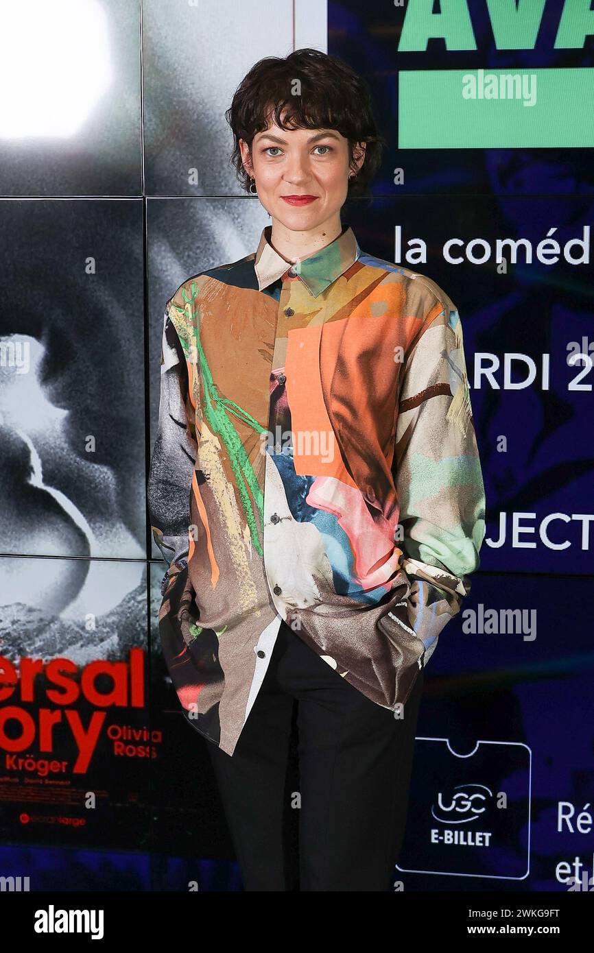 Olivia Ross attends 'The Universal Theory' Paris film premiere at UGC ...