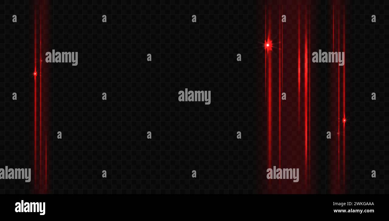 Vector illustration of red scanner lights Stock Vector Image & Art - Alamy