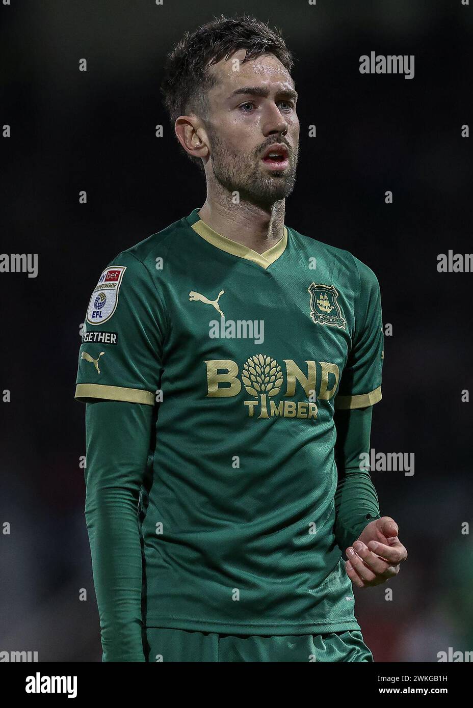 Ryan Hardie of Plymouth Argyle looks dejected during the Sky Bet ...