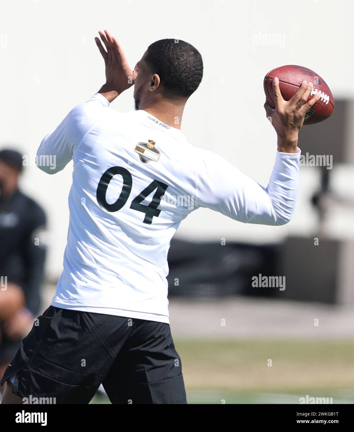 Metairie, USA. 19th Feb, 2024. Quarterback Quinton Williams (Howard ...