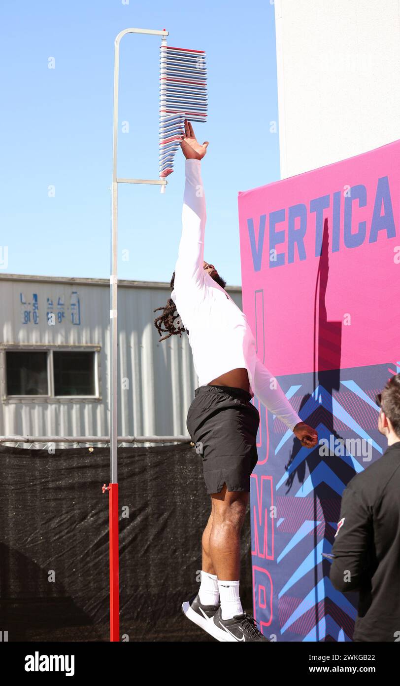 Metairie, USA. 19th Feb, 2024. Running back Ian Wheeler (Howard ...