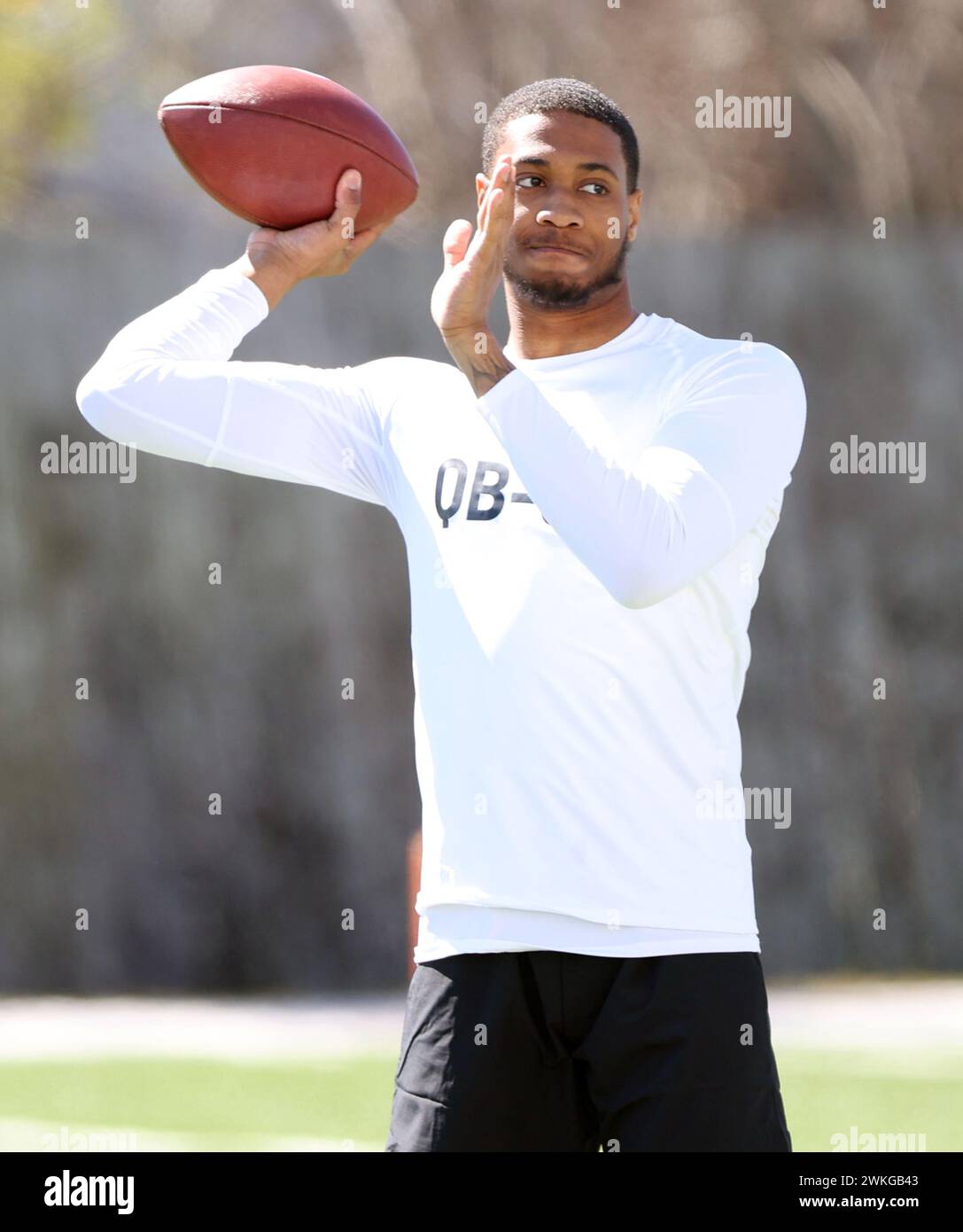 Metairie, USA. 20th Feb, 2024. Quarterback Quinton Williams (Howard ...