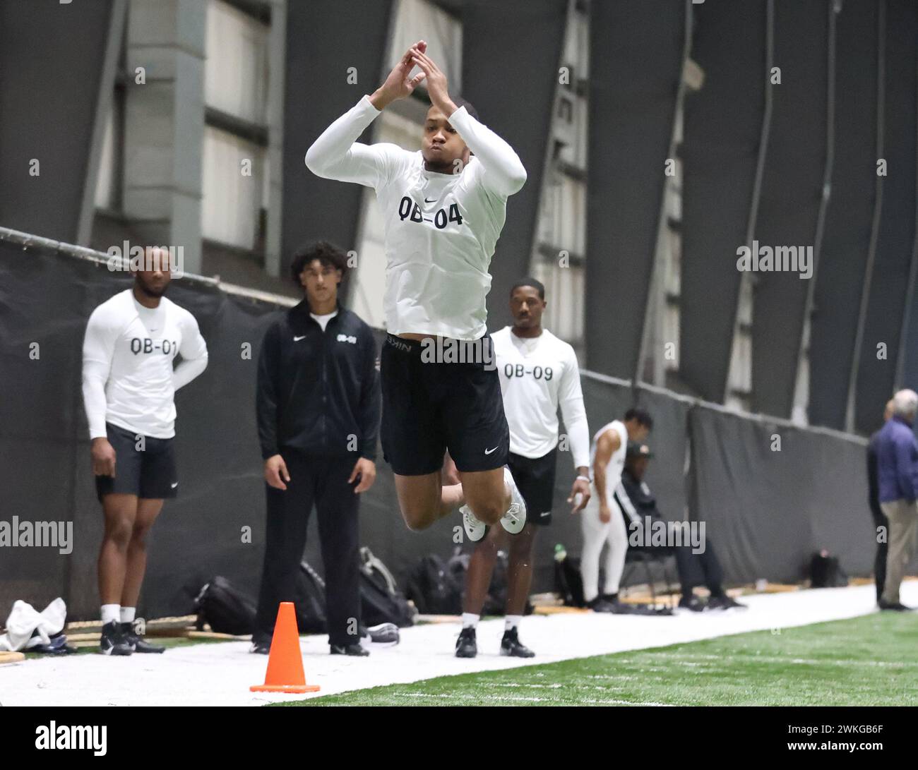 Metairie, USA. 20th Feb, 2024. Quarterback Quinton Williams (Howard ...
