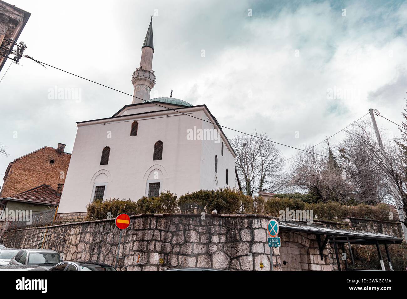 Sarajevo - Bosnia and Herzegovina - 11 FEB 2024: Buzadzi Hadzi Mosque ...
