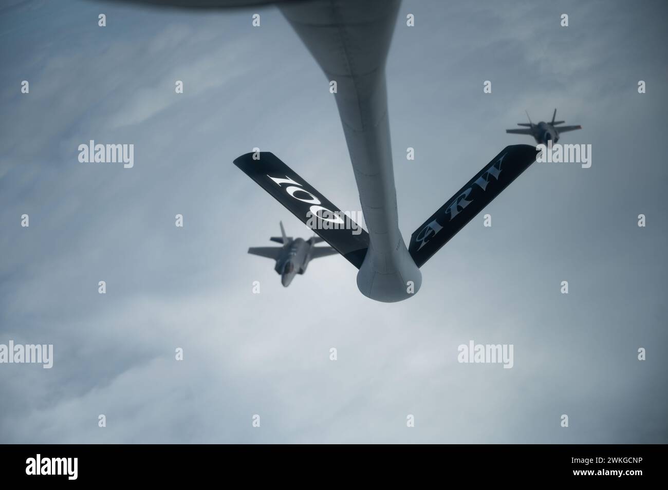 Two U.S. Air Force F-35 Lighting II from the 48th Fighter Wing, Royal ...