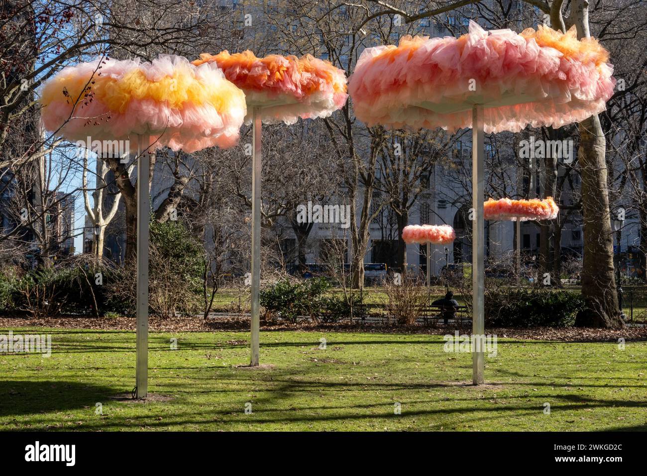 "To let the sky know" by Ana Maria Hernando is a colorful winter art ...