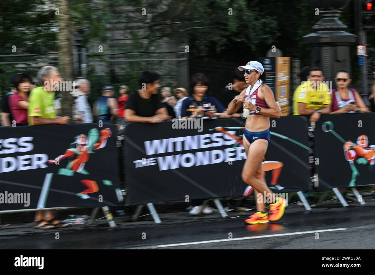 Stephanie CASEY participating in the 35 KILOMETRES RACE WALK at the ...