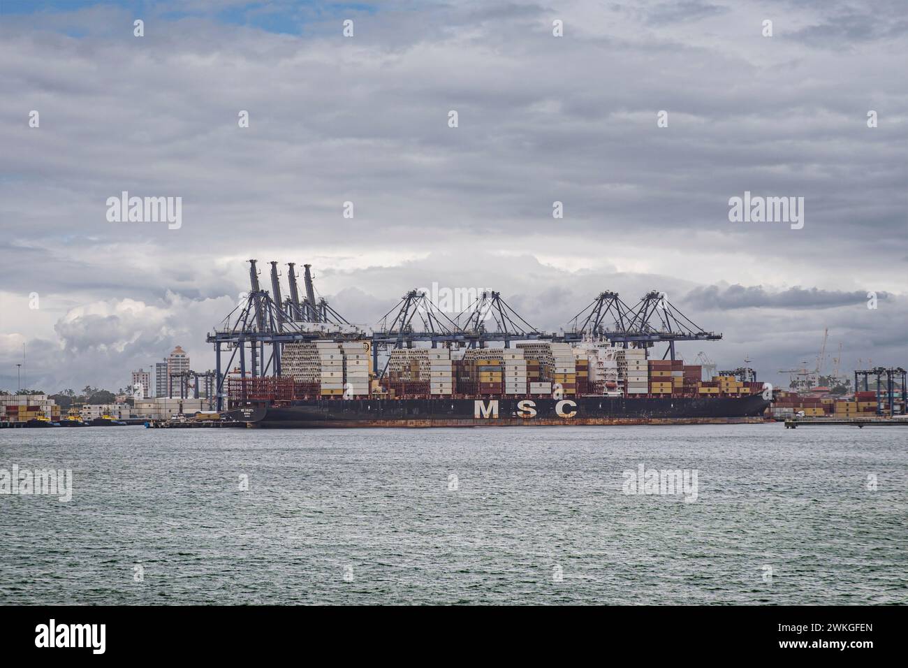 Puerto de Cristobal, Panama - July 24, 2023: MSC Carlotta large ...
