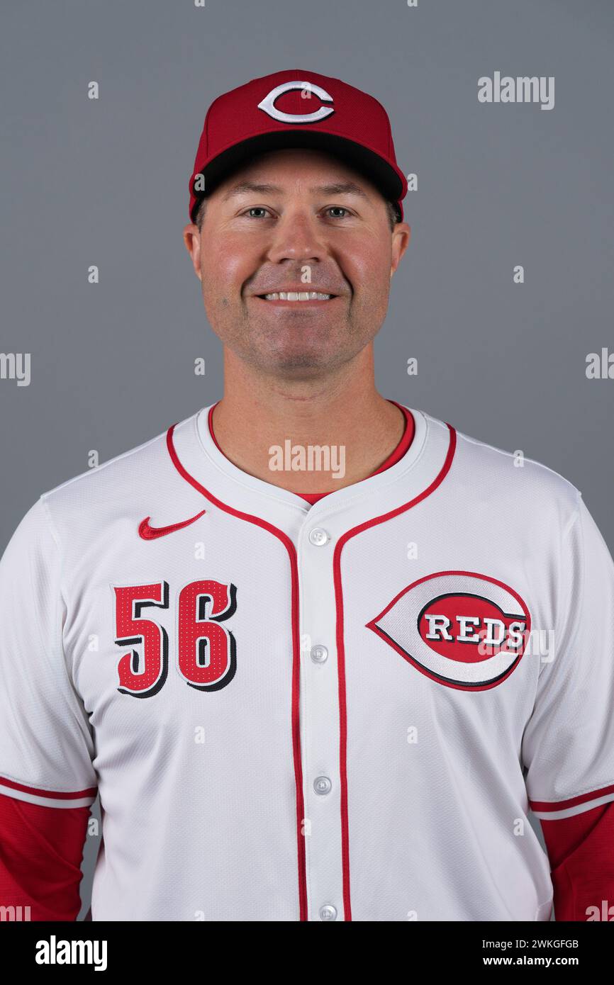This is a 2024 photo of J.R. House, third base coach of the Cincinnati ...