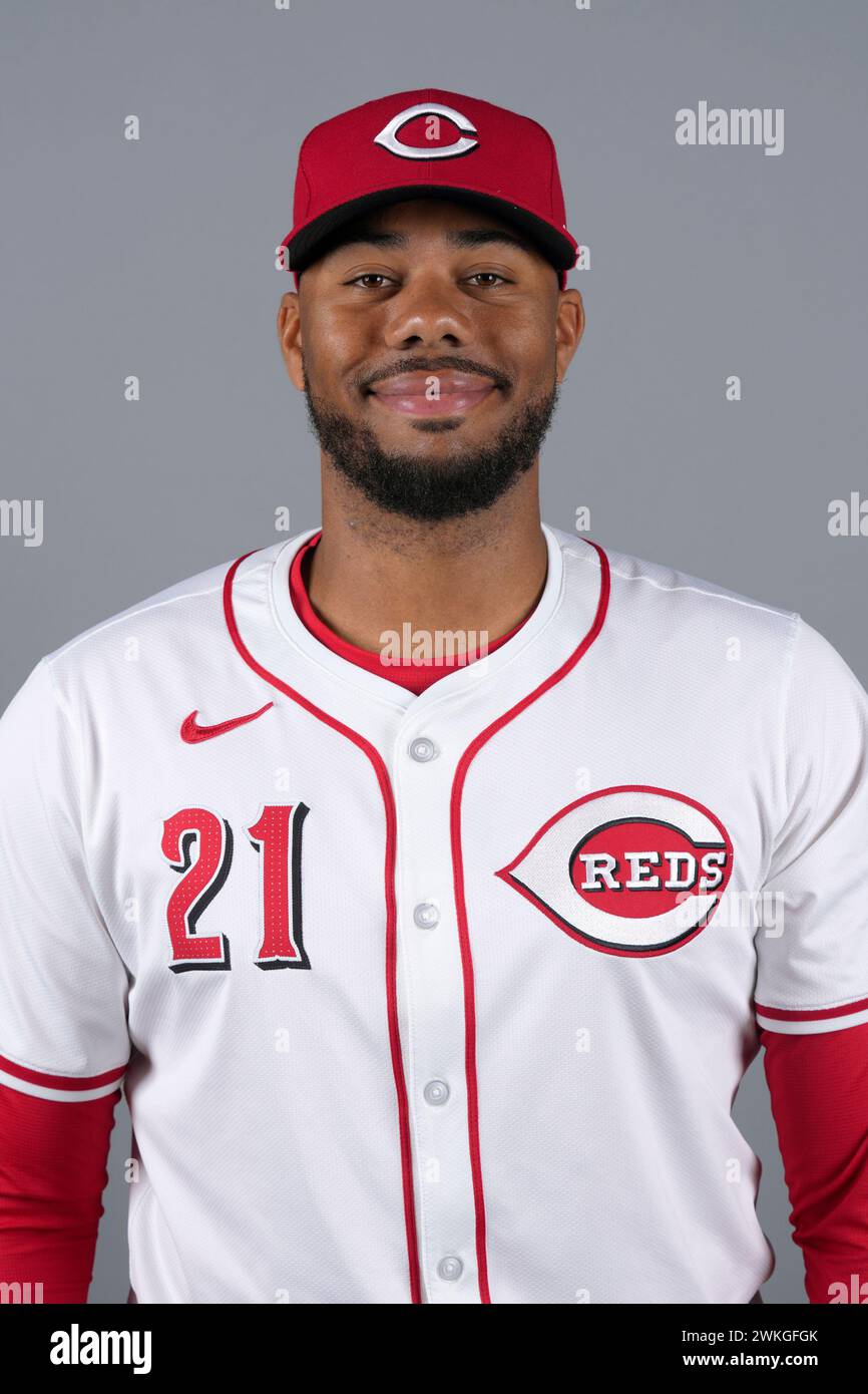 This is a 2024 photo of Hunter Greene of the Cincinnati Reds baseball ...