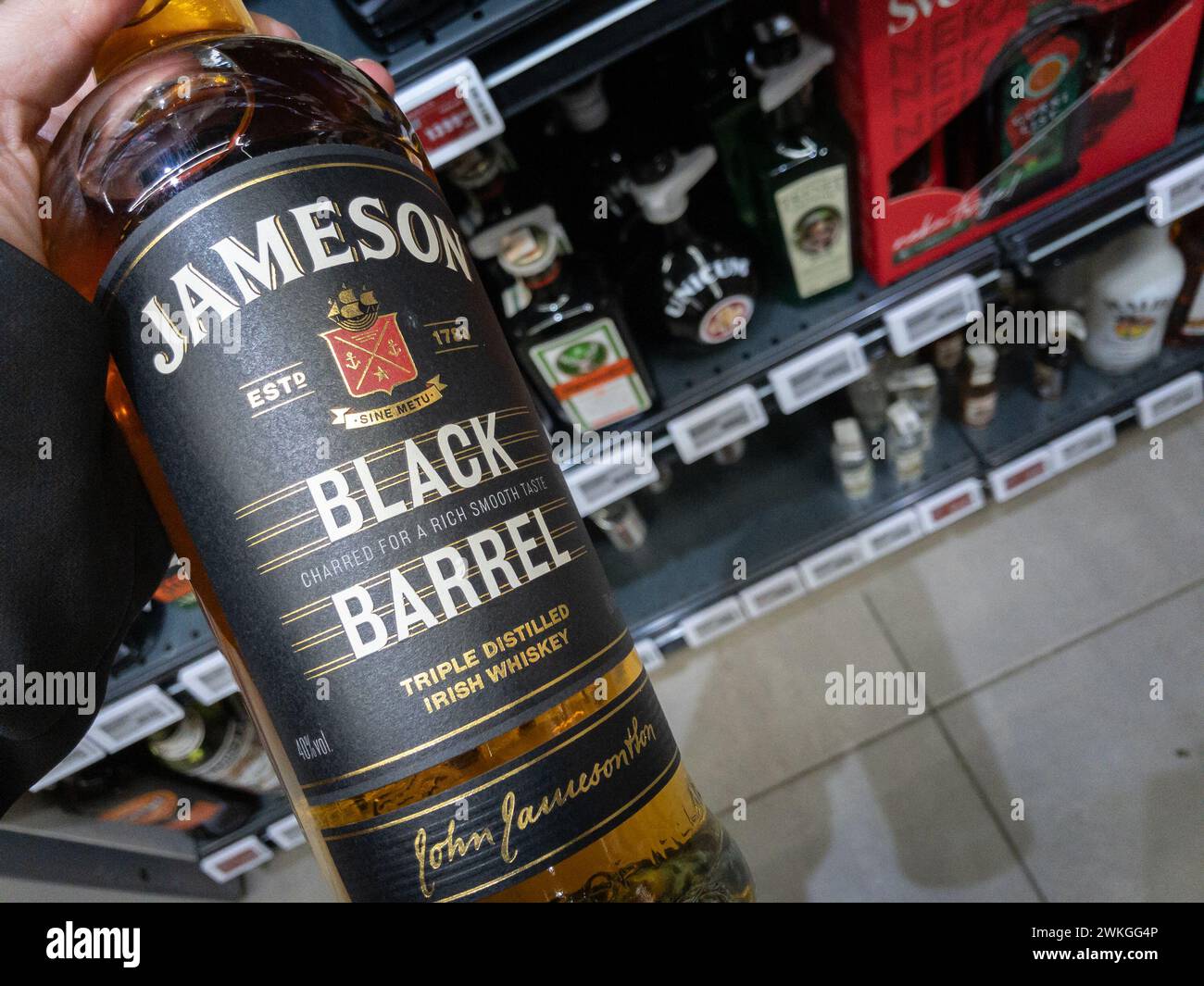 Jameson black barrel whiskey hi-res stock photography and images - Alamy