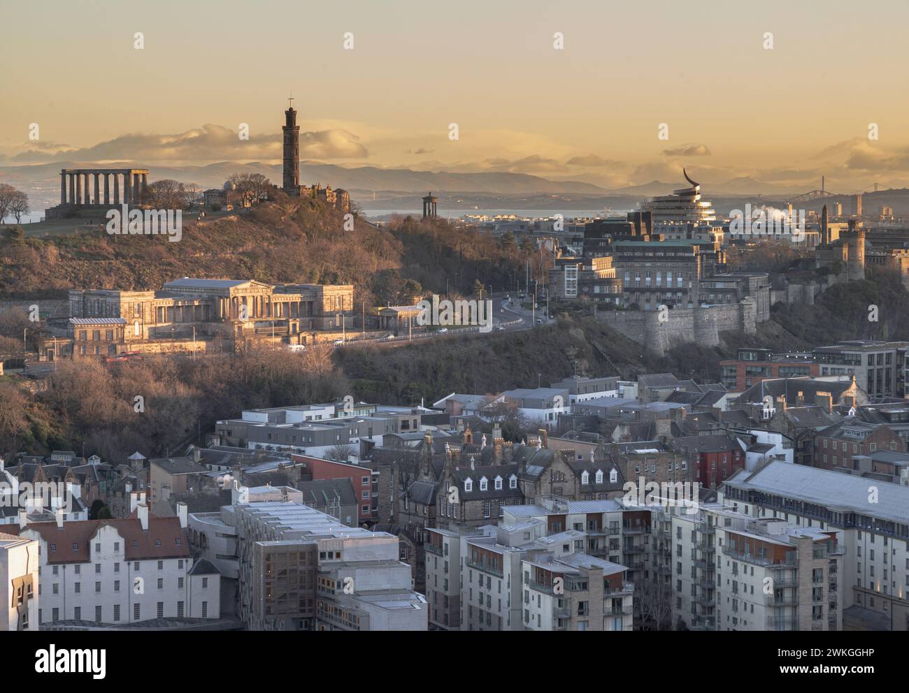 Edinburgh, Scotland - Jan 17, 2024 - Amazing Edinburgh cityscape view ...