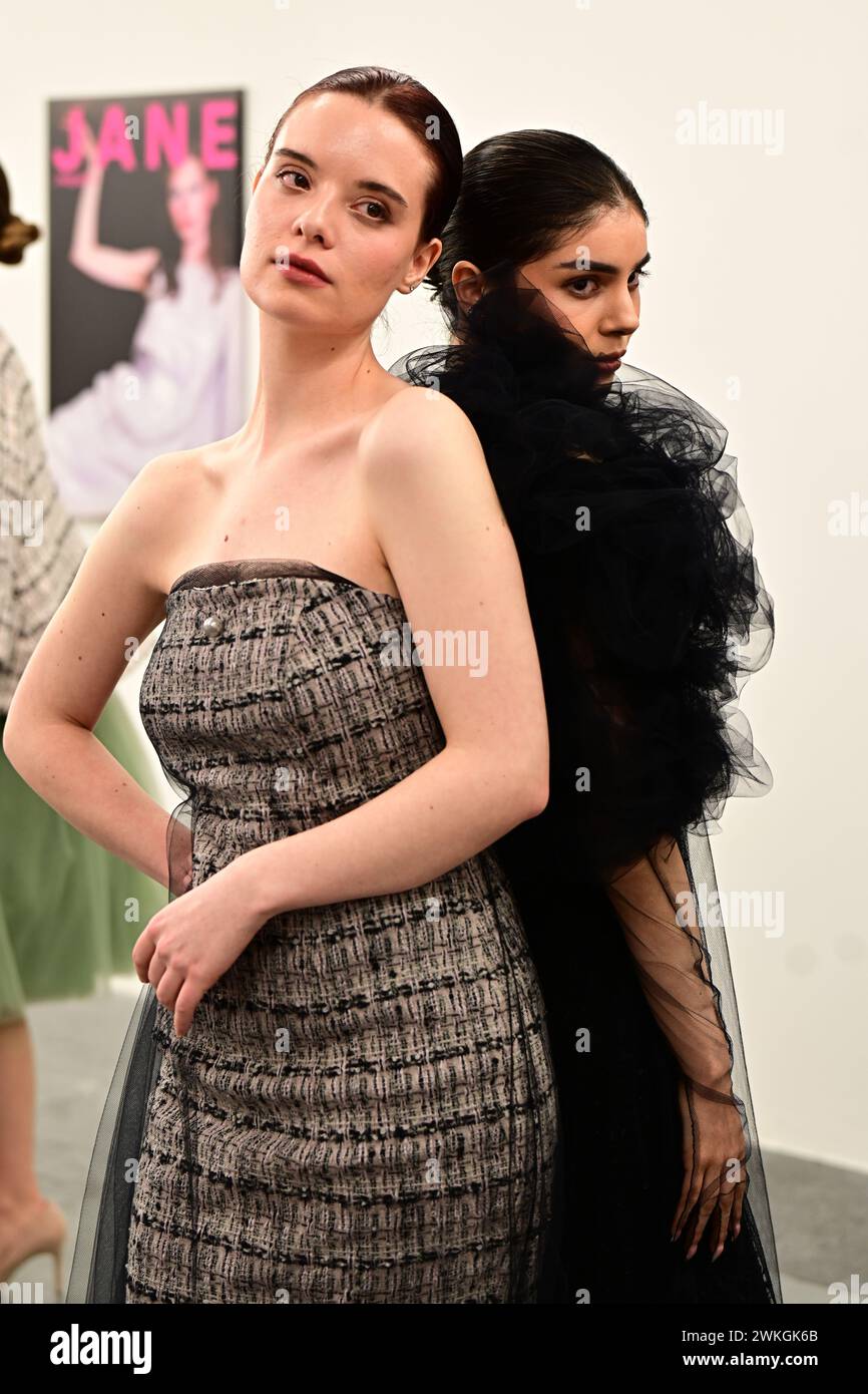 Conduit Street, London, UK. 20th Feb, 2024. Maria Quirighetti and Komal ...