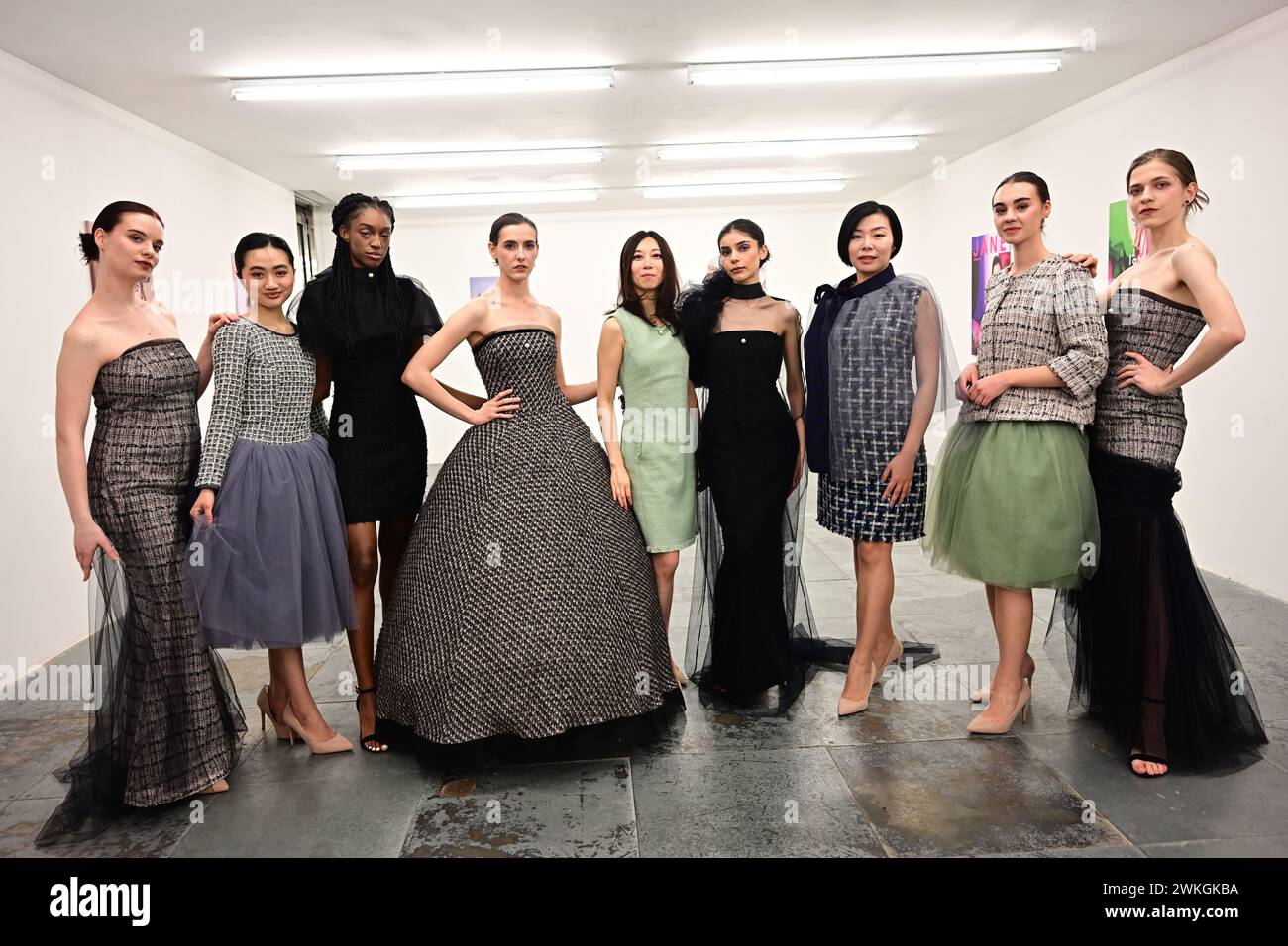 Conduit Street, London, UK. 20th Feb, 2024. Maria Quirighetti, Wong Kin ...