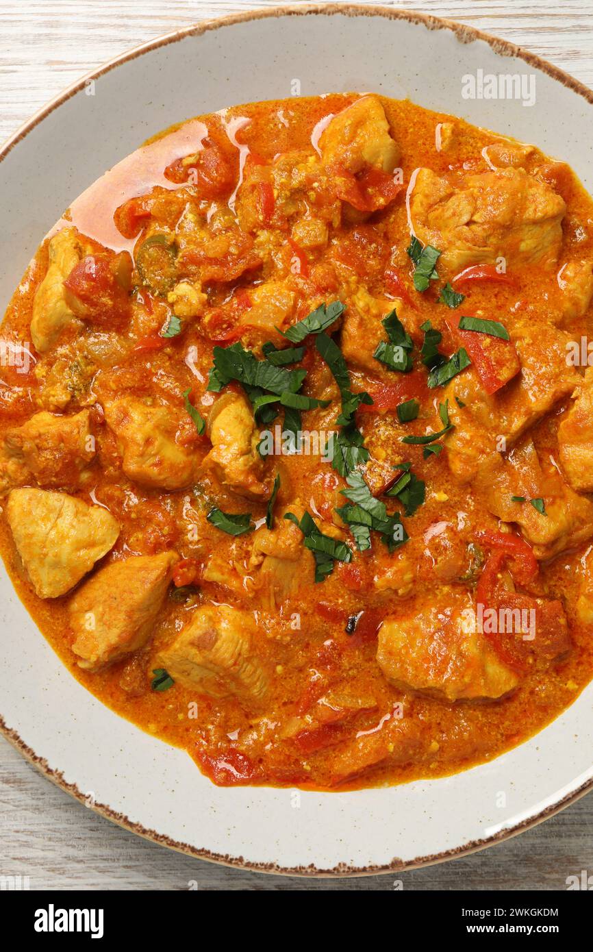 Chicken curry on table hi-res stock photography and images - Alamy