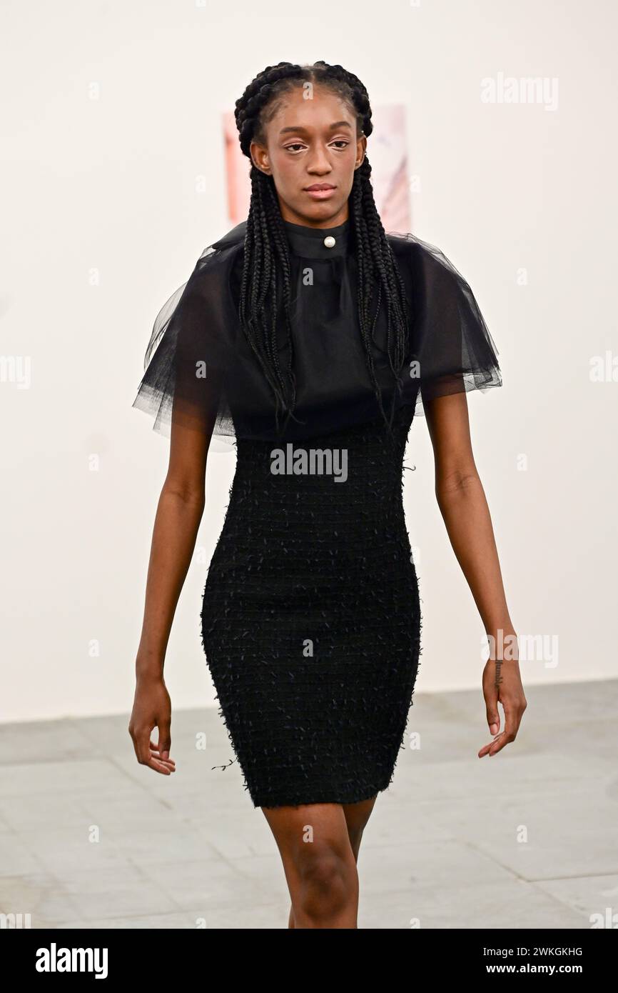 Conduit Street, London, UK. 20th Feb, 2024. Oriana-marie is a model at ...