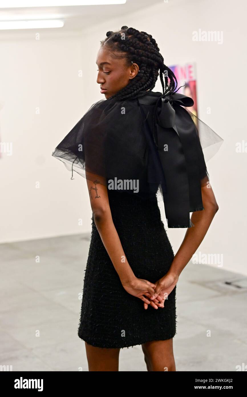 Conduit Street, London, UK. 20th Feb, 2024. Oriana-marie is a model at ...