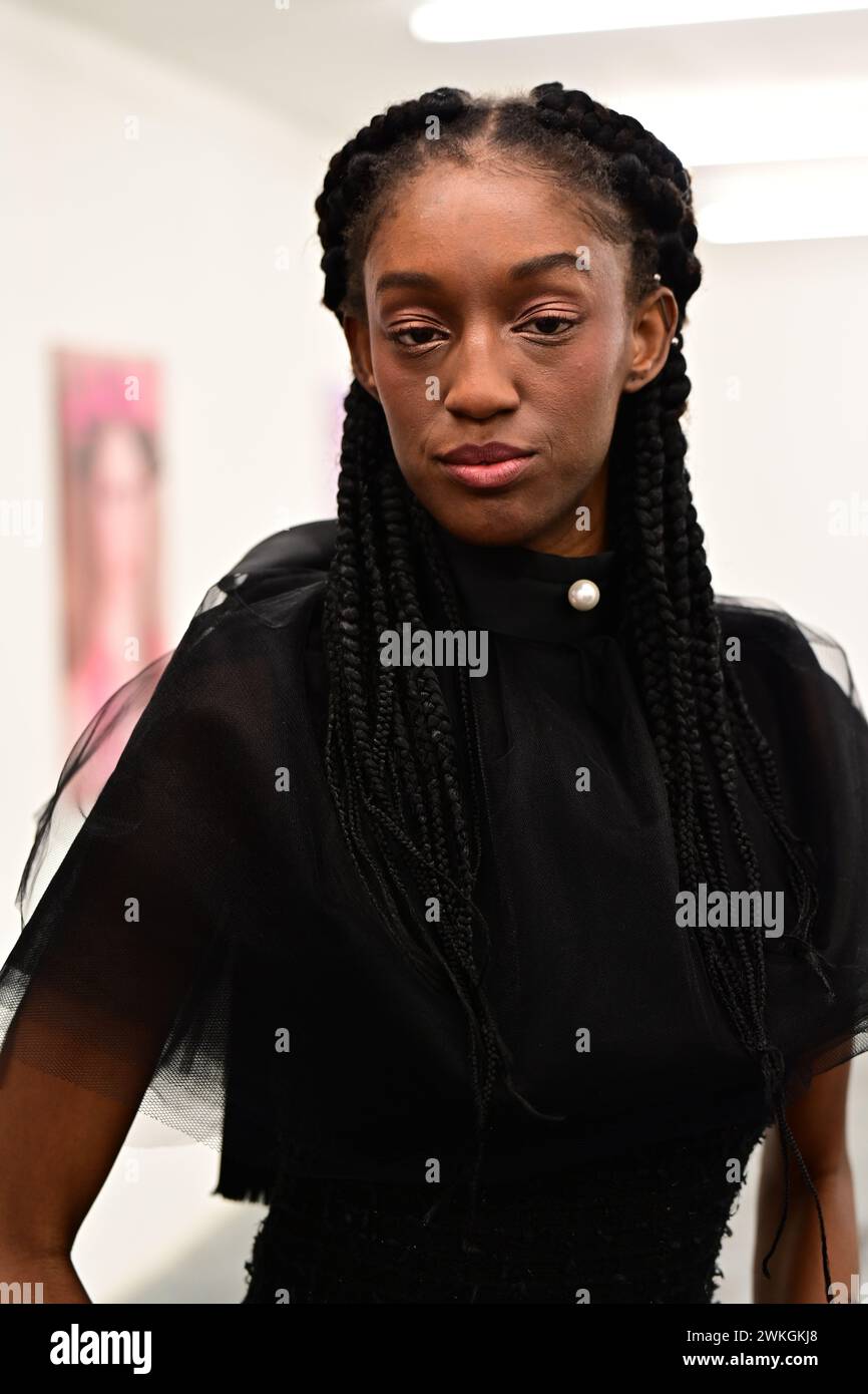 Conduit Street, London, UK. 20th Feb, 2024. Oriana-marie is a model at ...