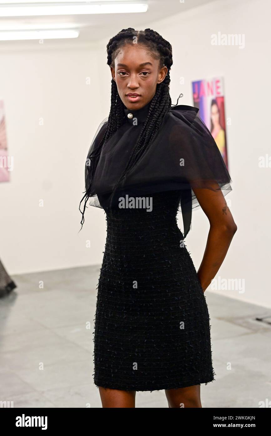 Conduit Street, London, UK. 20th Feb, 2024. Oriana-marie is a model at ...