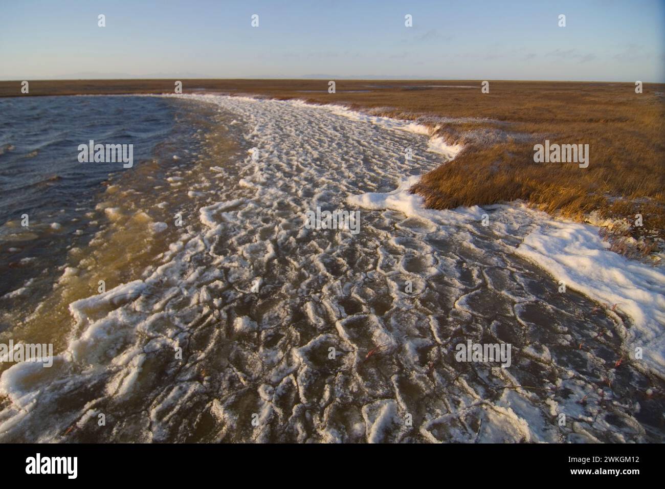 the process of fall freeze up in the Beaufort Sea Arctic Ocean off the ...
