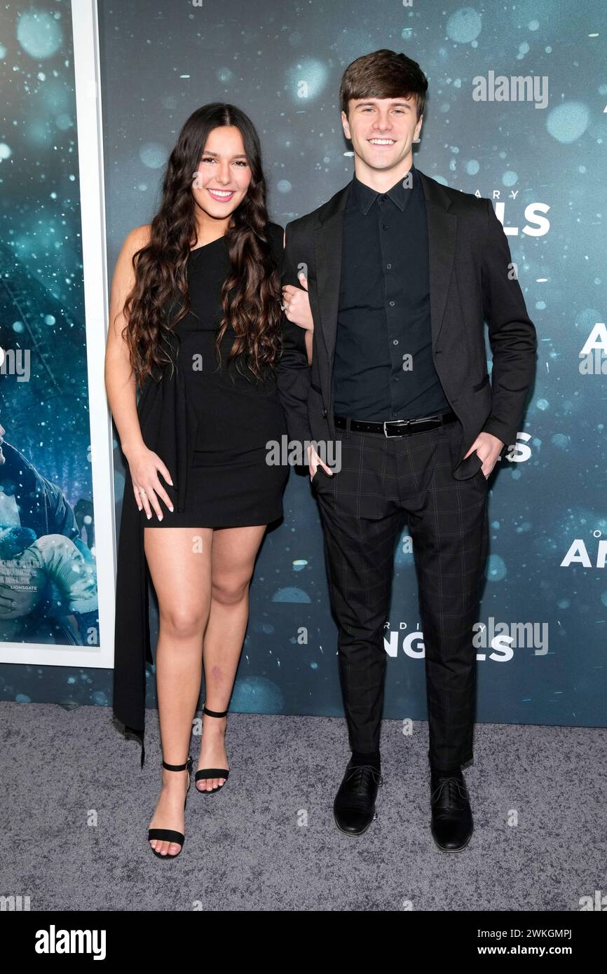 Julia Peterson and Jason Peterson attend the "Ordinary Angels" premiere ...