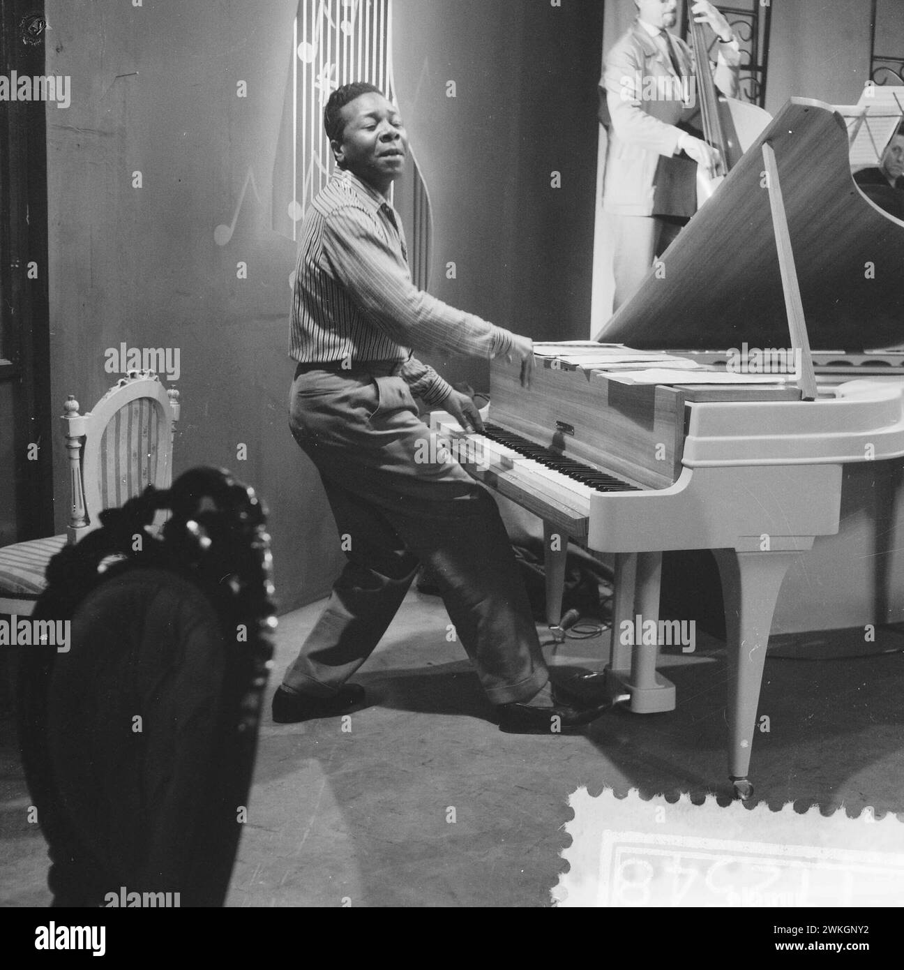 May 13, 1960. Amsterdam, Netherlands. Portrait of pianist-singer ...