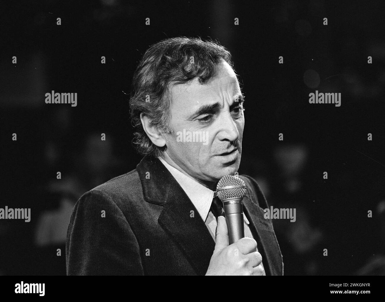 28 October, 1980. Utrecht, Netherlands. French Singer, Charles Aznavour ...